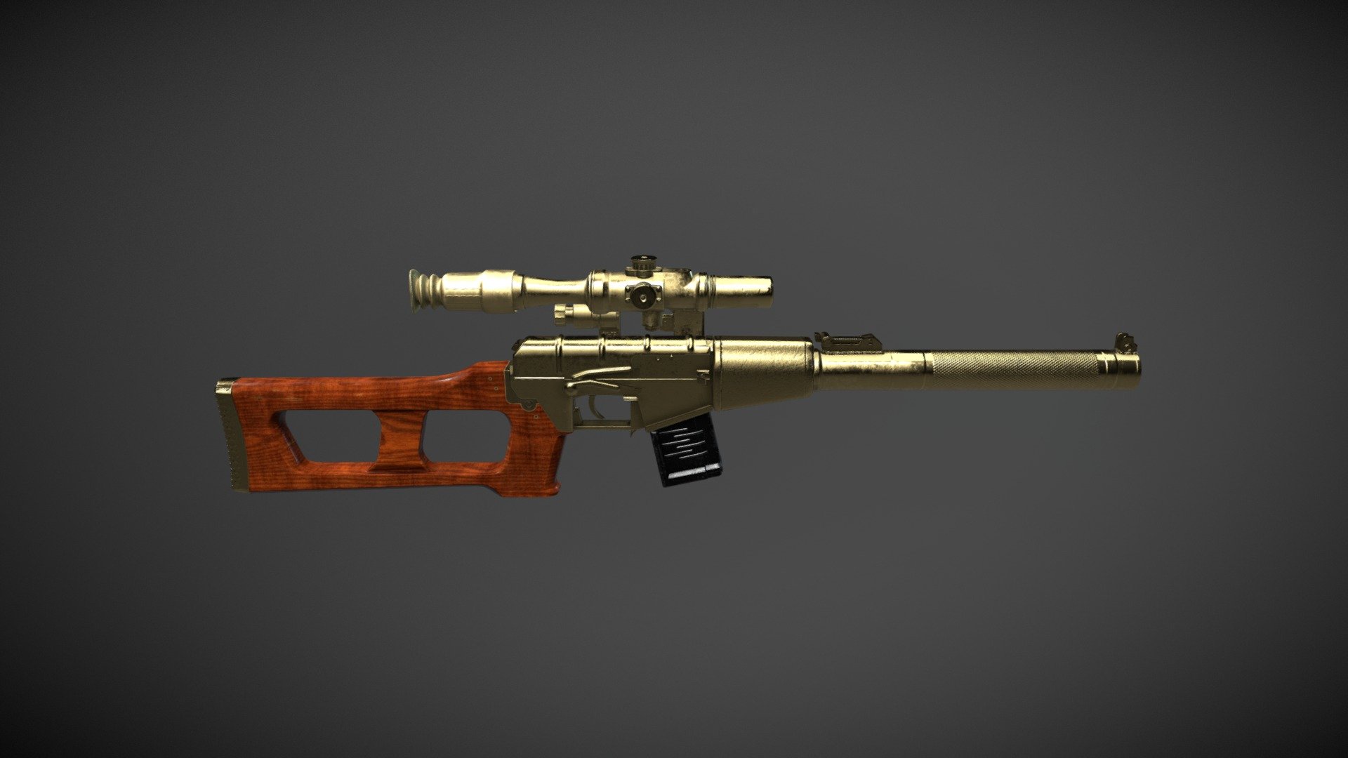 GOLD PLATE - VSS - 3D model by PUBGShowcase [aab35d0] - Sketchfab
