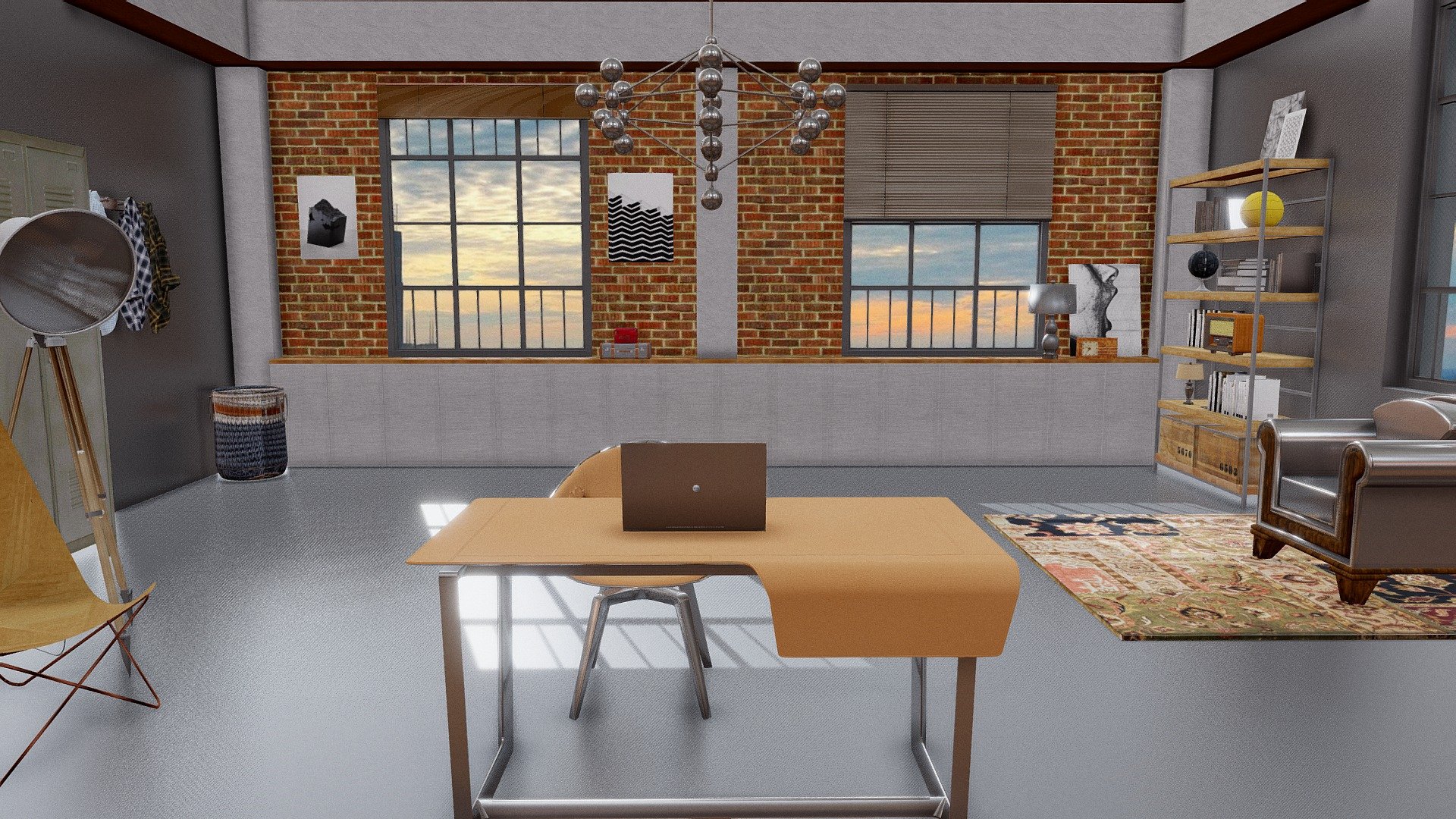study room - Buy Royalty Free 3D model by okotaru (@loaferspore ...