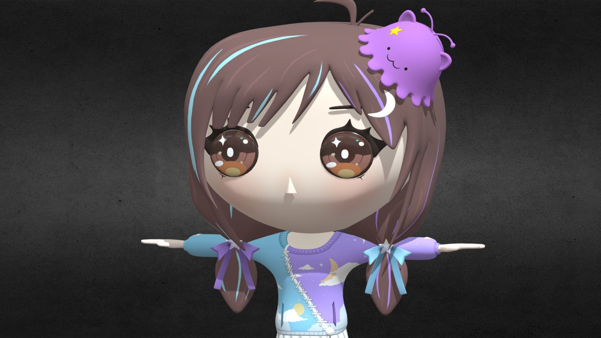 Nimu Spacecat (Formato F-POP) - vtuber de Twitch - 3D model by soyluma7 ...
