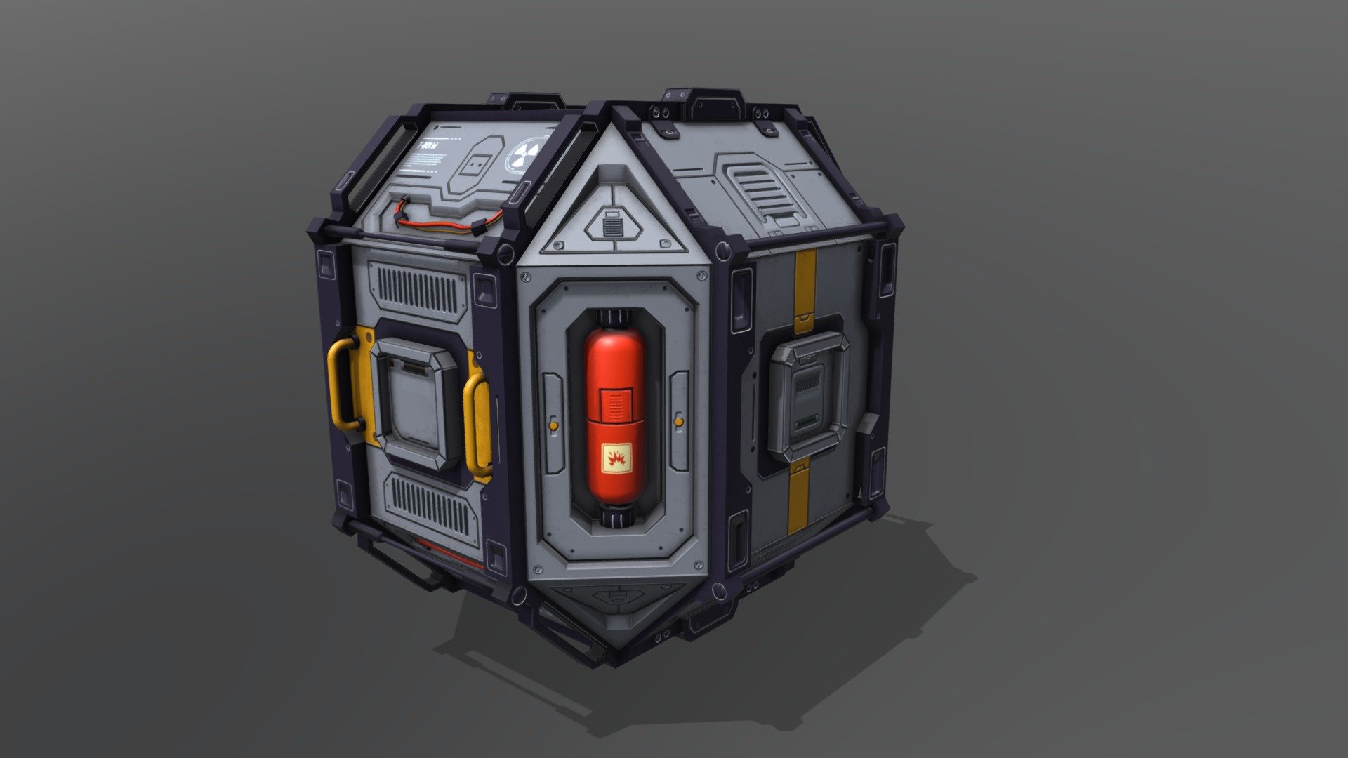 Container Sci-Fi - 3D model by SamanPolyArt [aab7f26] - Sketchfab
