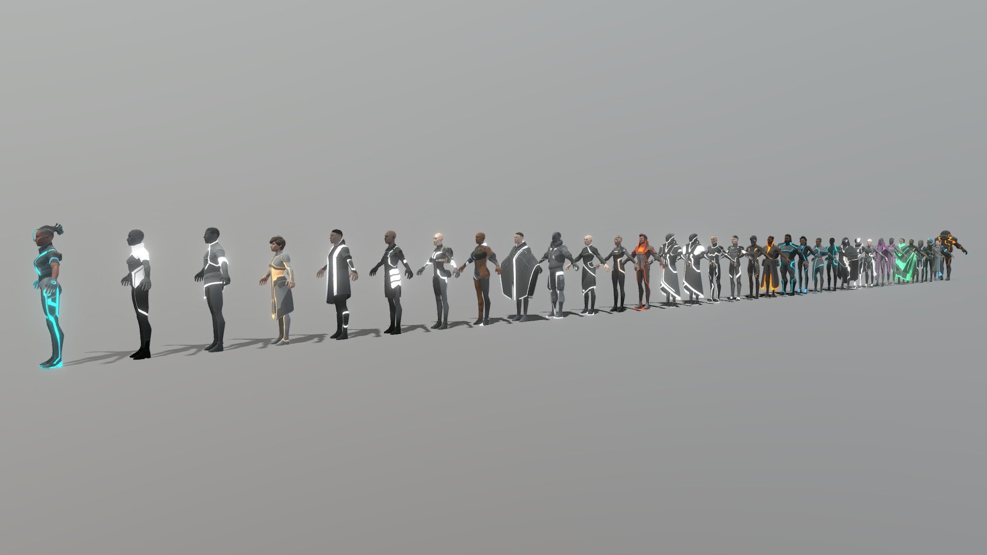 Tron Catalyst Characters (WIP) - Download Free 3D model by ...