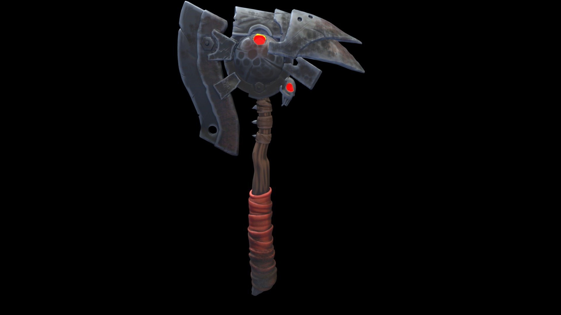 Burning axe - 3D model by Driven_by [aab988d] - Sketchfab