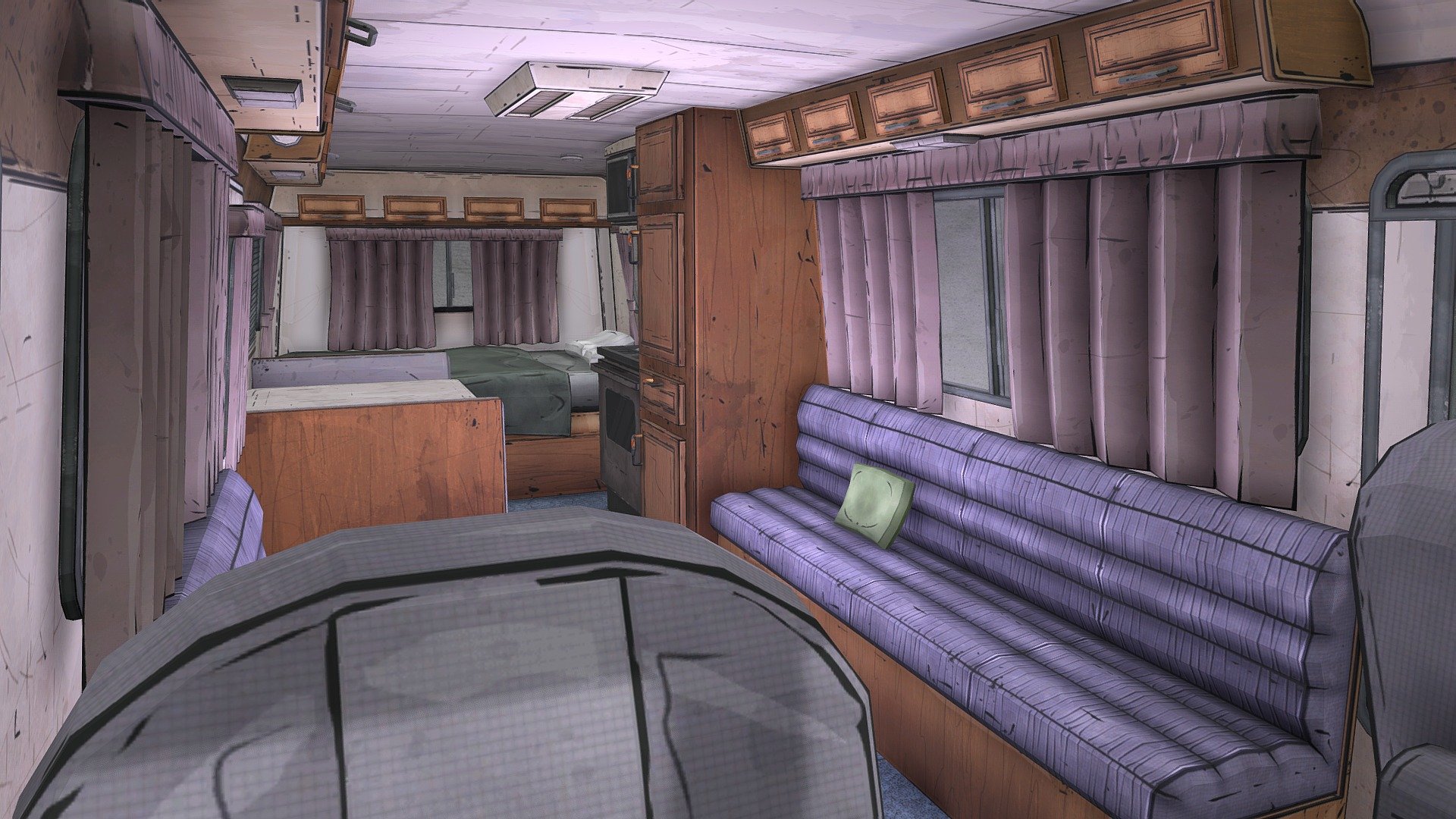 RV Coach - TWD 400 Days (Interior/Exterior) - 3D model by An0n23 ...