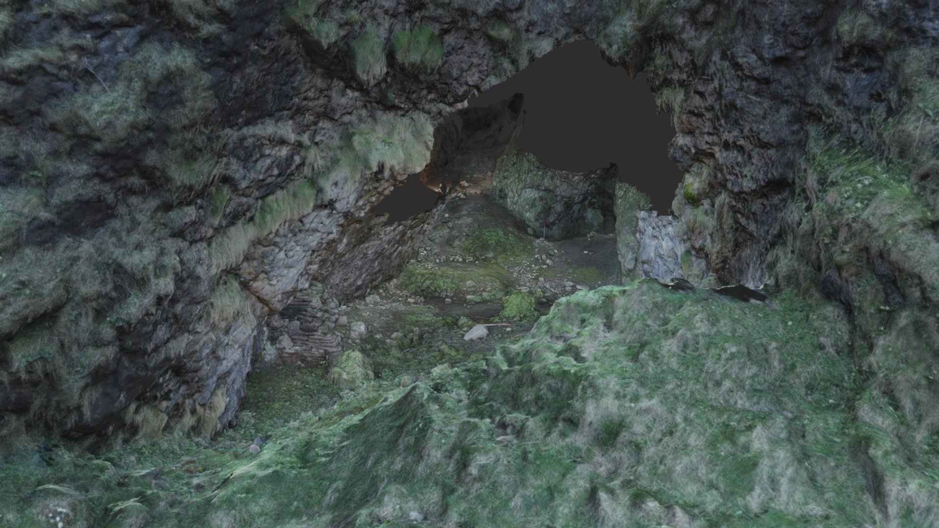 St Ciaran's Cave [1] - 3D model by hfenton [aabac2b] - Sketchfab