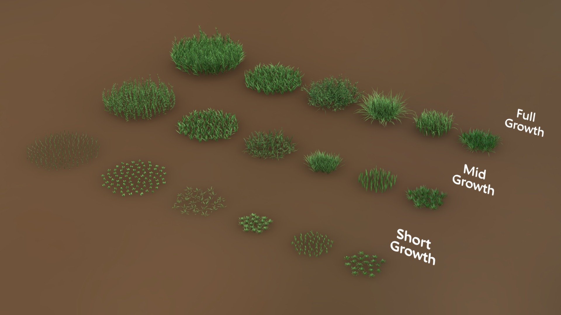 Grass Set Vo.1 - Buy Royalty Free 3D model by UJJWAL CHAUHAN (@Ujjwal ...