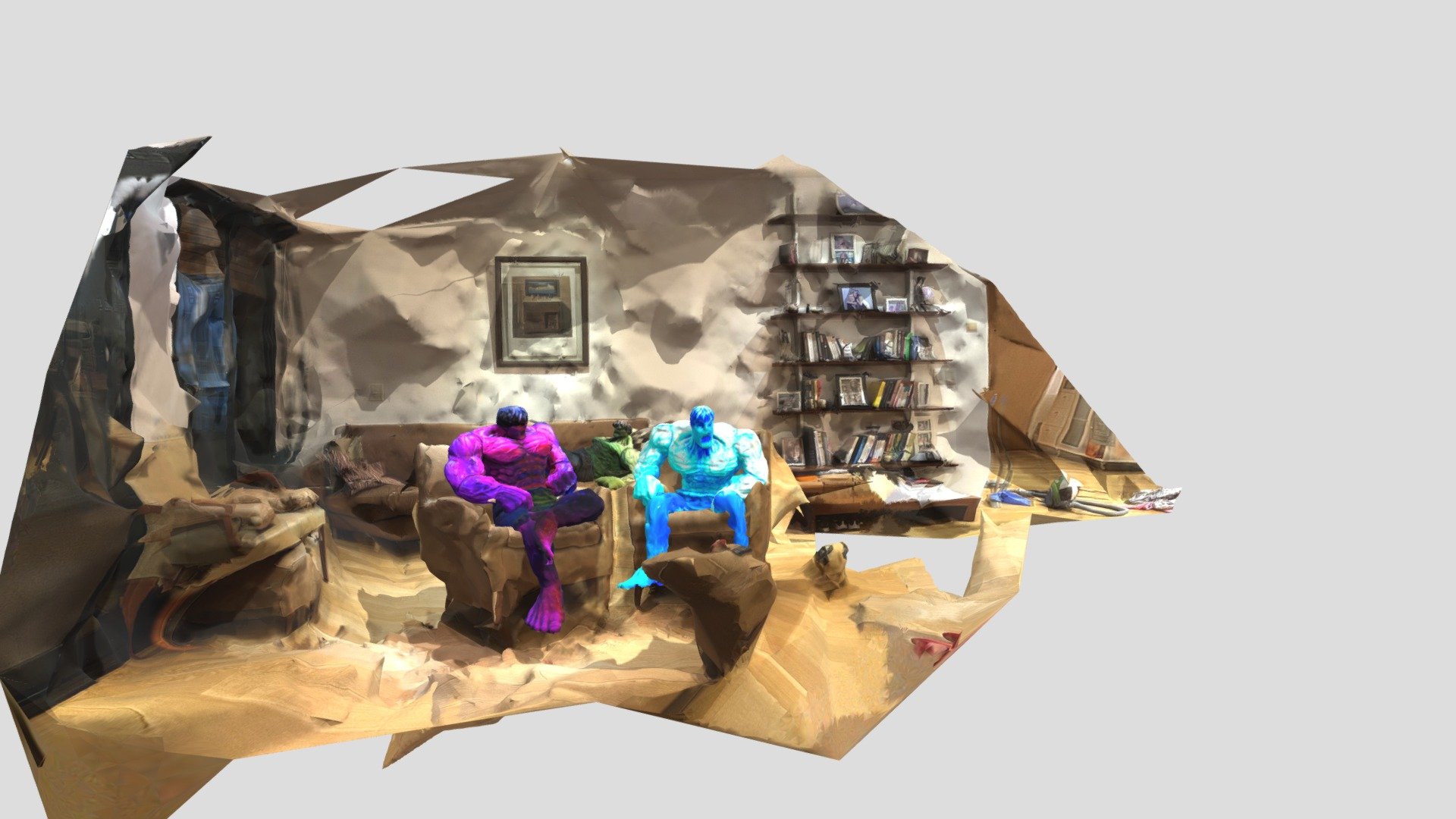 hulk(s) chill :) - Download Free 3D model by florgold [aabbcdb] - Sketchfab