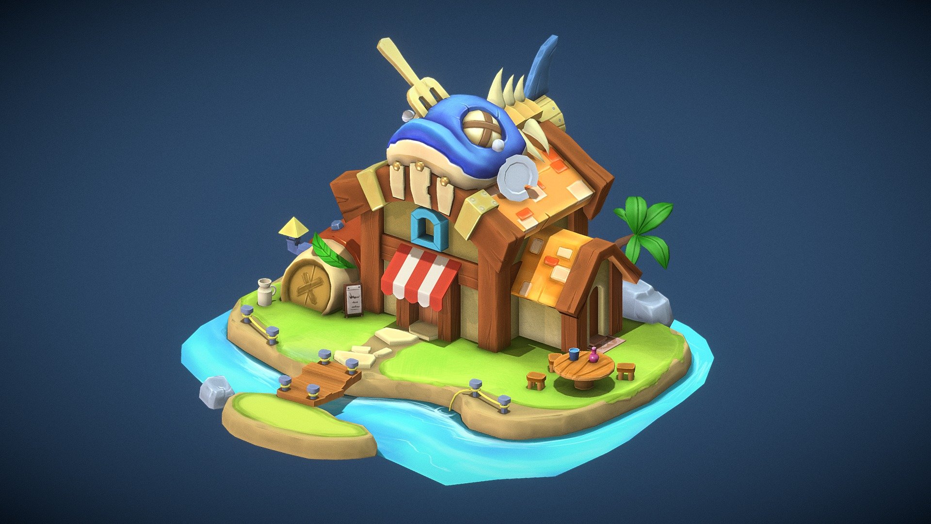 Food Shop - 3D model by jasperjhan [aabc405] - Sketchfab