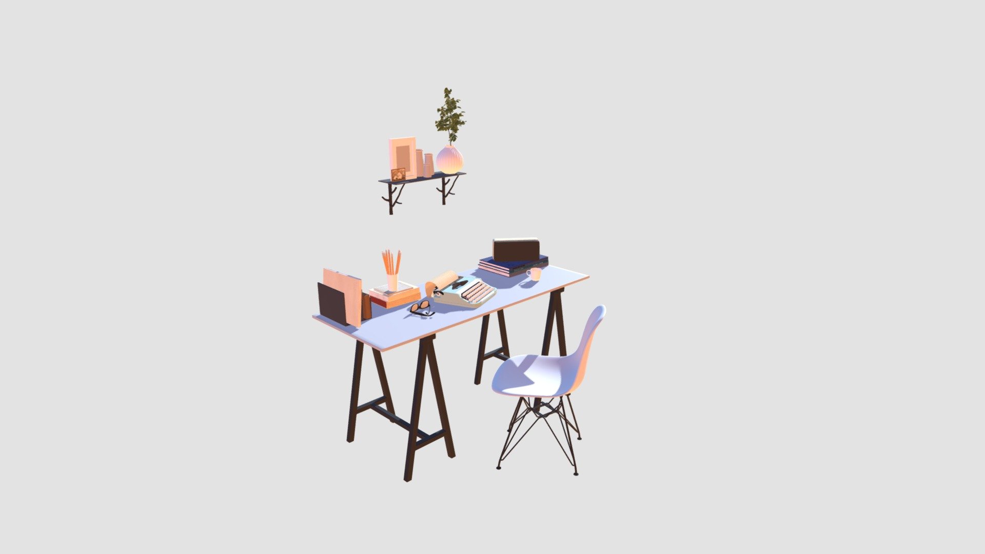office set - Buy Royalty Free 3D model by Evermotion [aabc444 ...