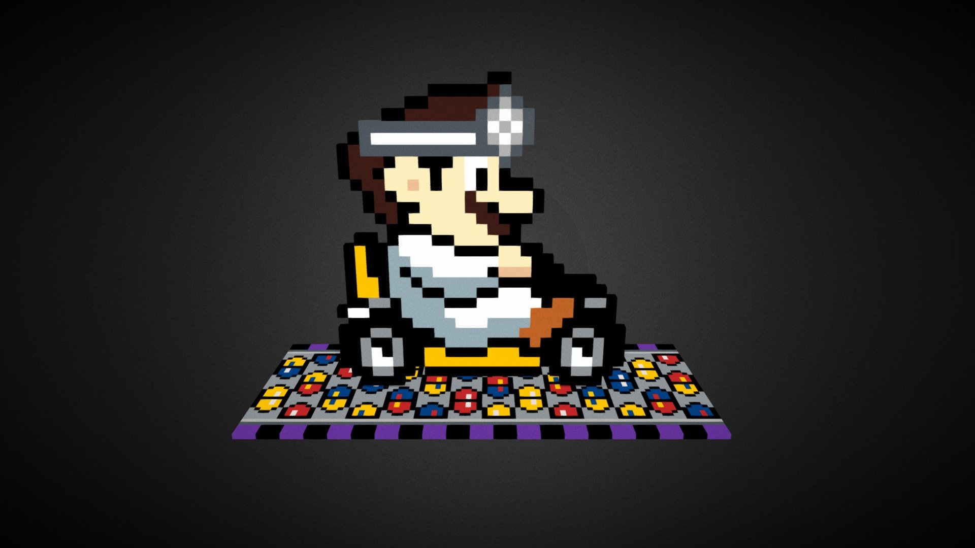 SMK100 - Super Pixel Kart Dr. Mario - Buy Royalty Free 3D model by ...