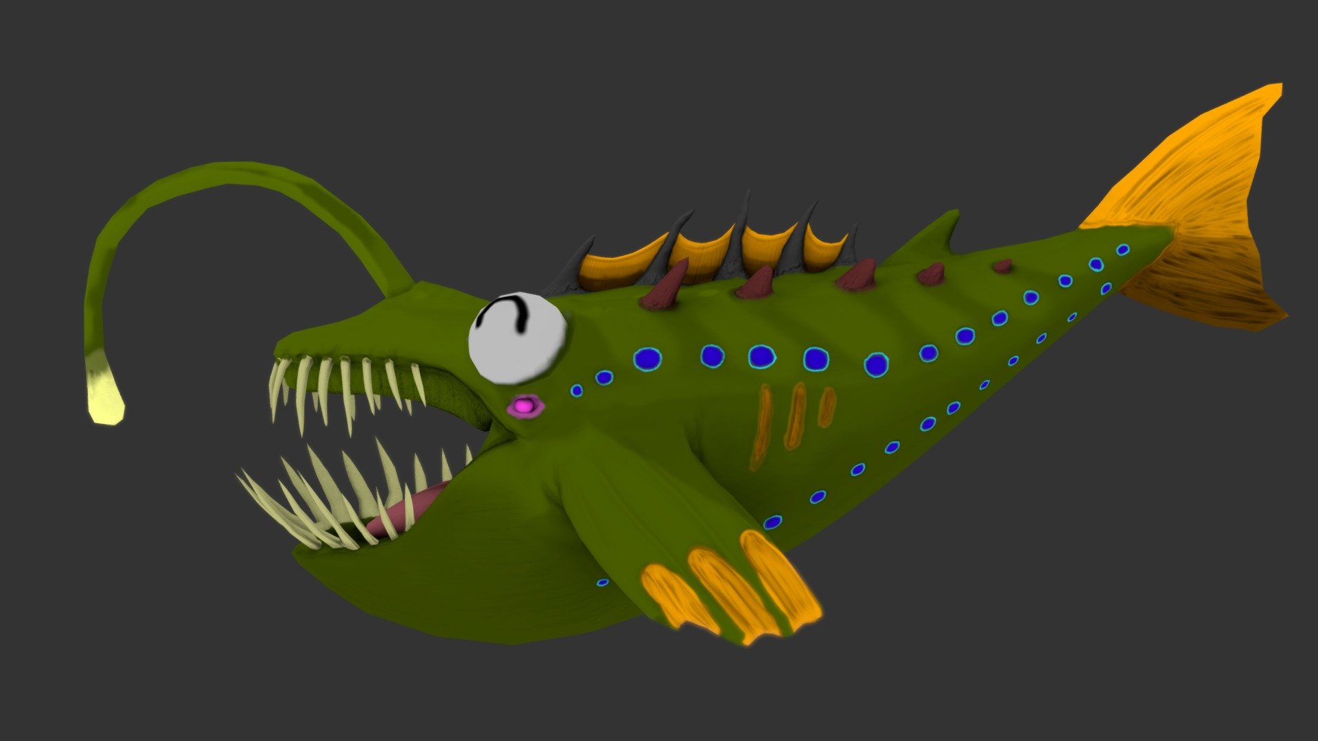 Angler Whale Low - 3D model by Reiyume_Yukiko [aabfda8] - Sketchfab
