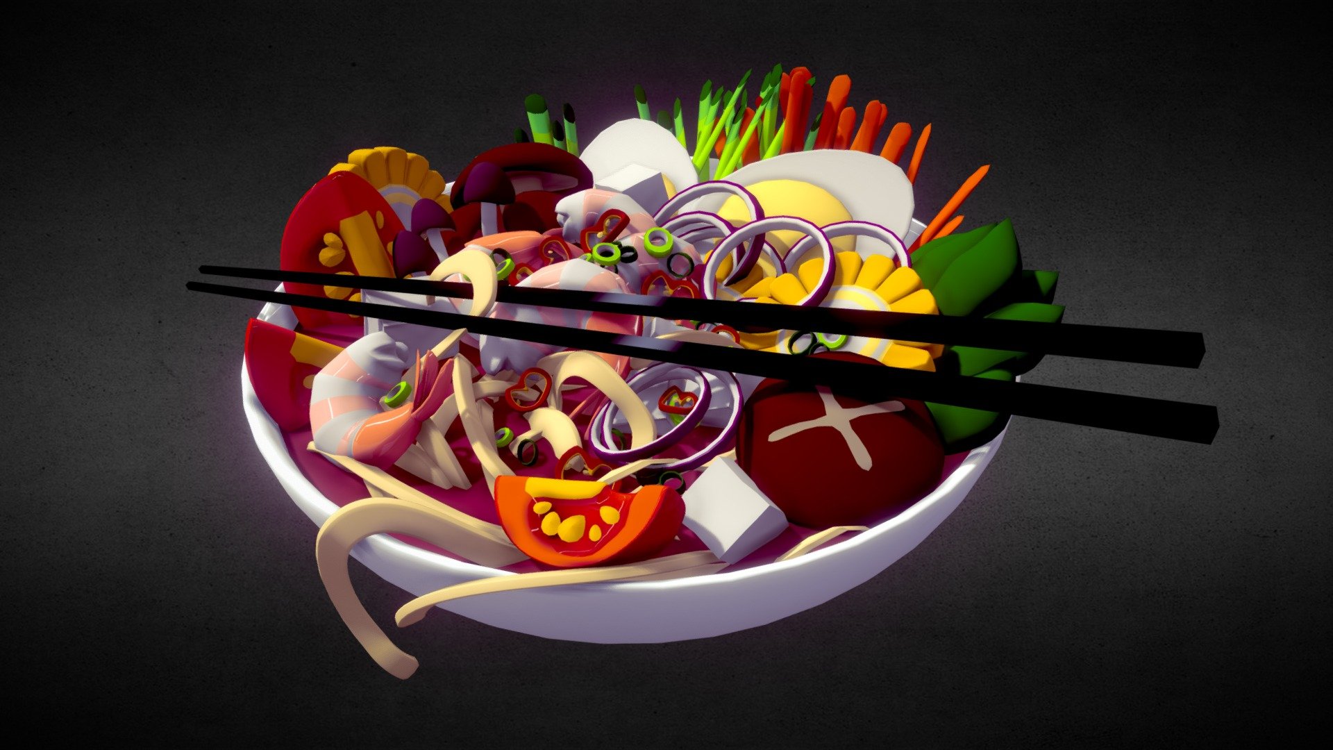 Ramen!!🎔 - 3D model by HolyGreenteaMaster [aac0551] - Sketchfab