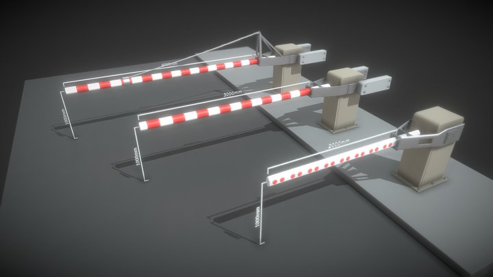 Railway-barrier 3D models - Sketchfab