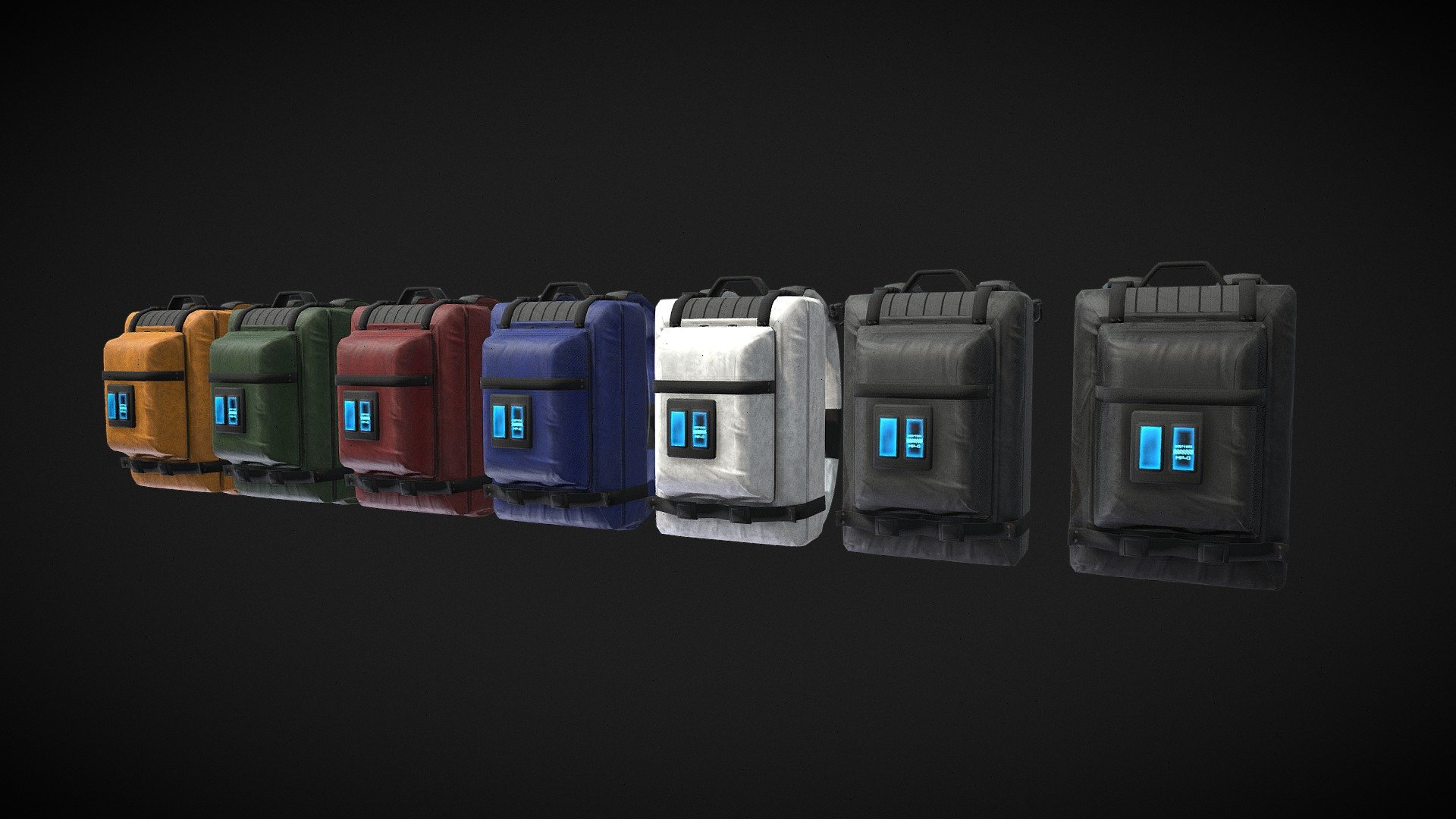 Scifi Backpack Bundle - 3D model by Outworld Studios (@outworldstudios ...