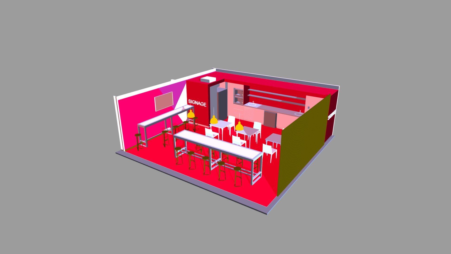 PAUSE AREA UNIT TYPE A - 3D model by dinovaindirlis [aac5bd8] - Sketchfab