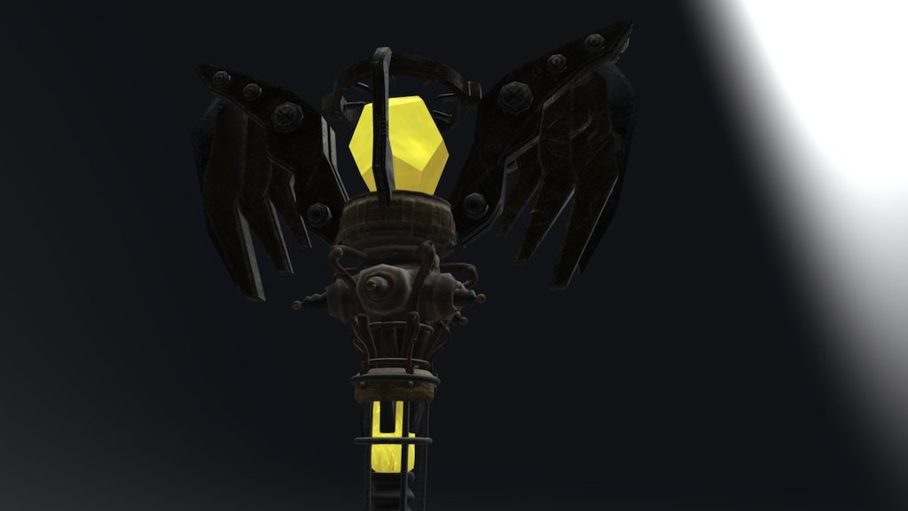 Staff of Wind - 3D model by Deikaeus (@deikaeus) [aac624d] - Sketchfab
