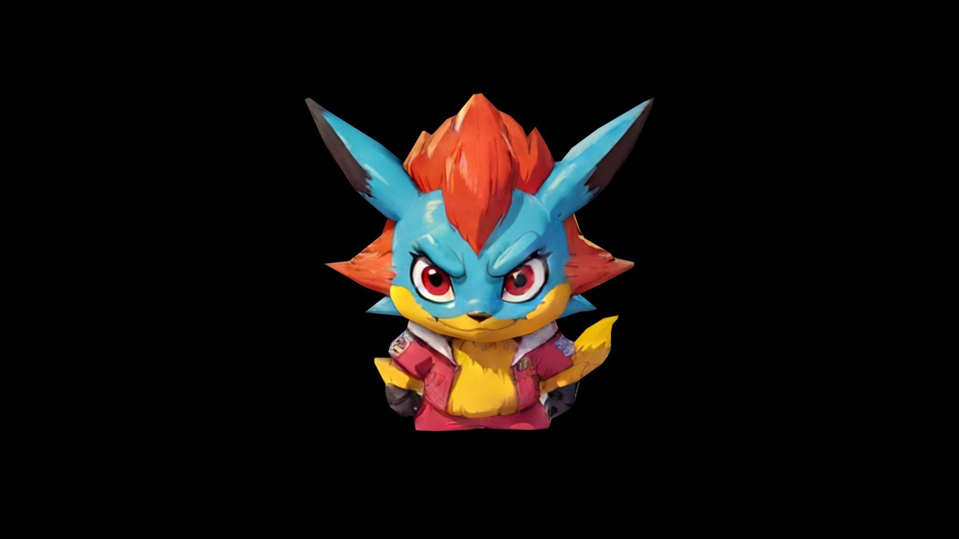"Sparky the Energetic Cartoon Character" Head Ca - Download Free 3D ...