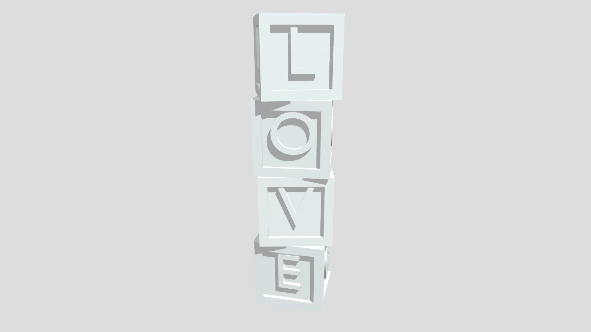 Love Cubes - 3D model by Skip Robert (@rskipoficial) [aac8e55] - Sketchfab