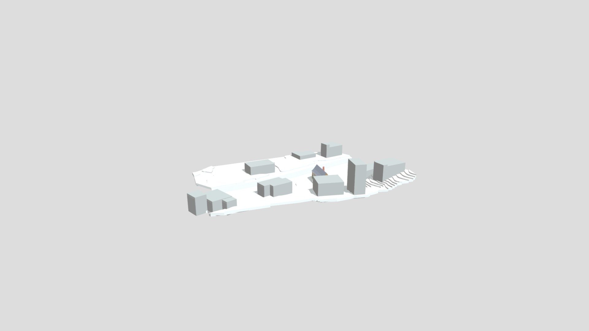 Läuterau27 mit Gelände und Stadtmodell arch/abst - 3D model by hszg ...