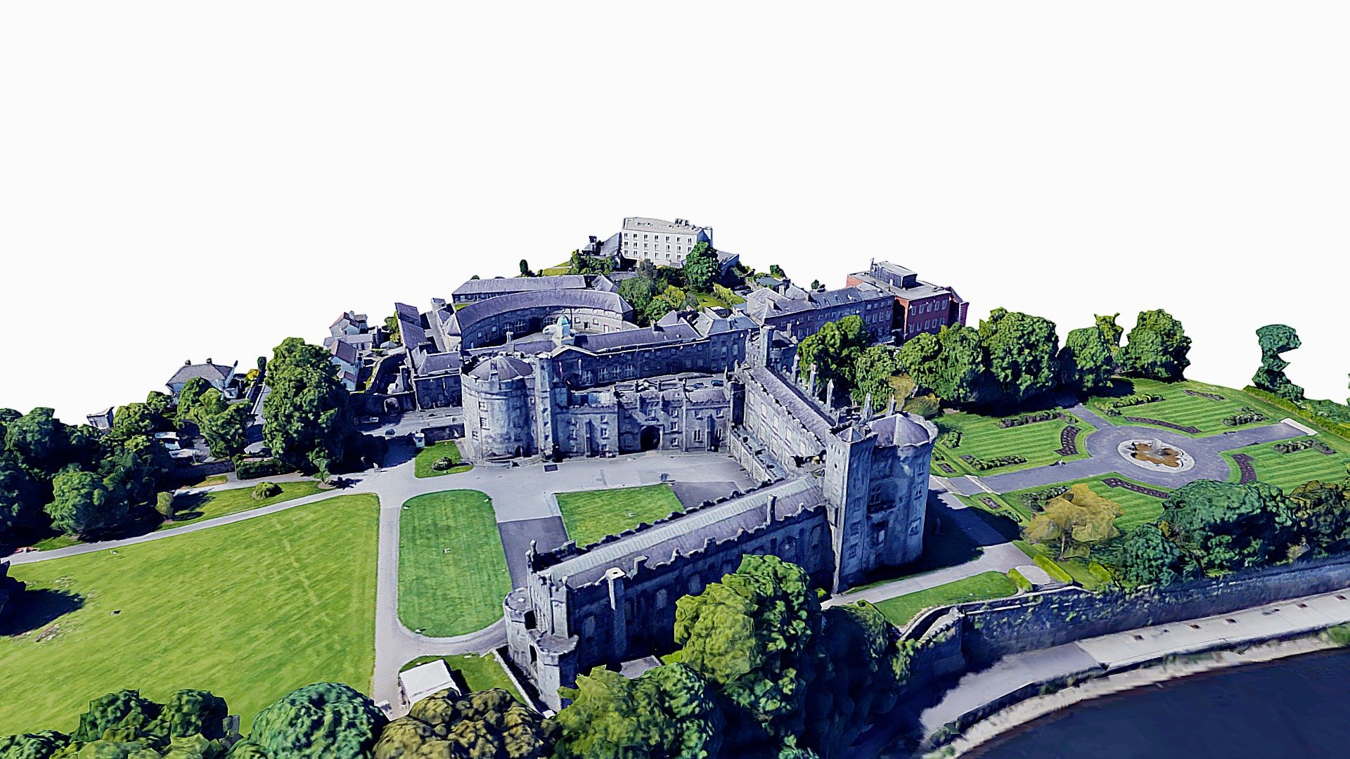 Kilkenny Castle,scan,map,medieval,landscape - 3D model by SENSIET ...