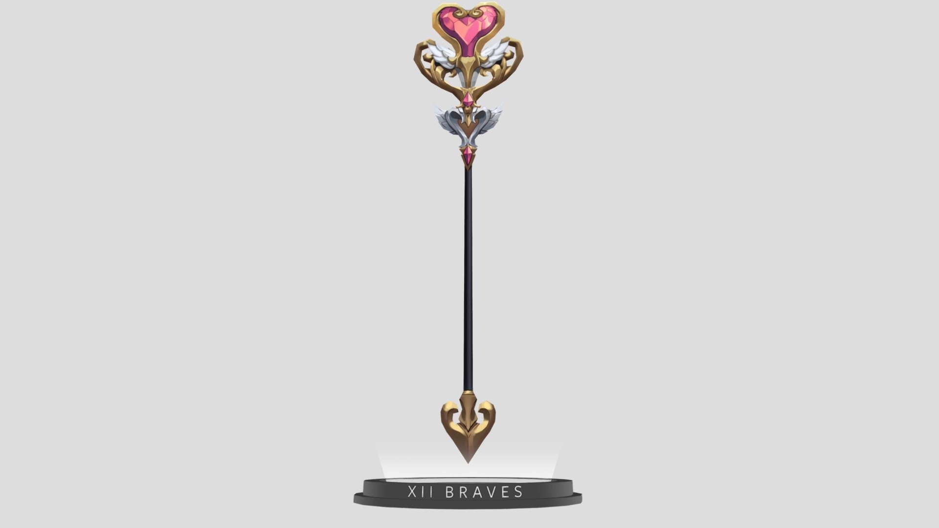 Valentine Staff - Download Free 3D model by zenkuri [aad0a04] - Sketchfab