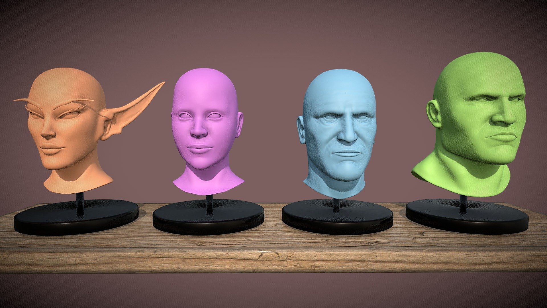 Head Sculpts #1 - A Dive into Facial Anatomy - Download Free 3D model ...