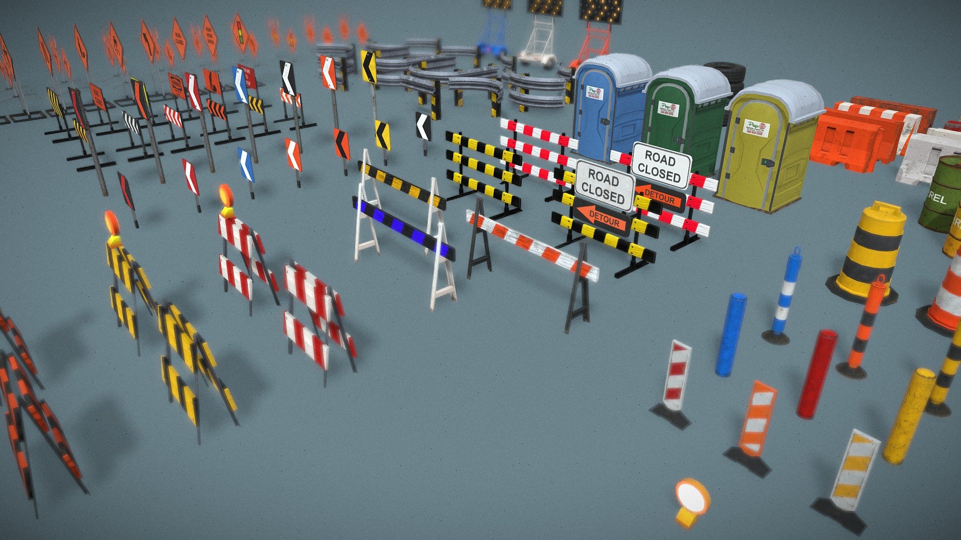 Props Pack - Construction Vol 01 - Buy Royalty Free 3D model by PolyOne Studio (@polyone ...