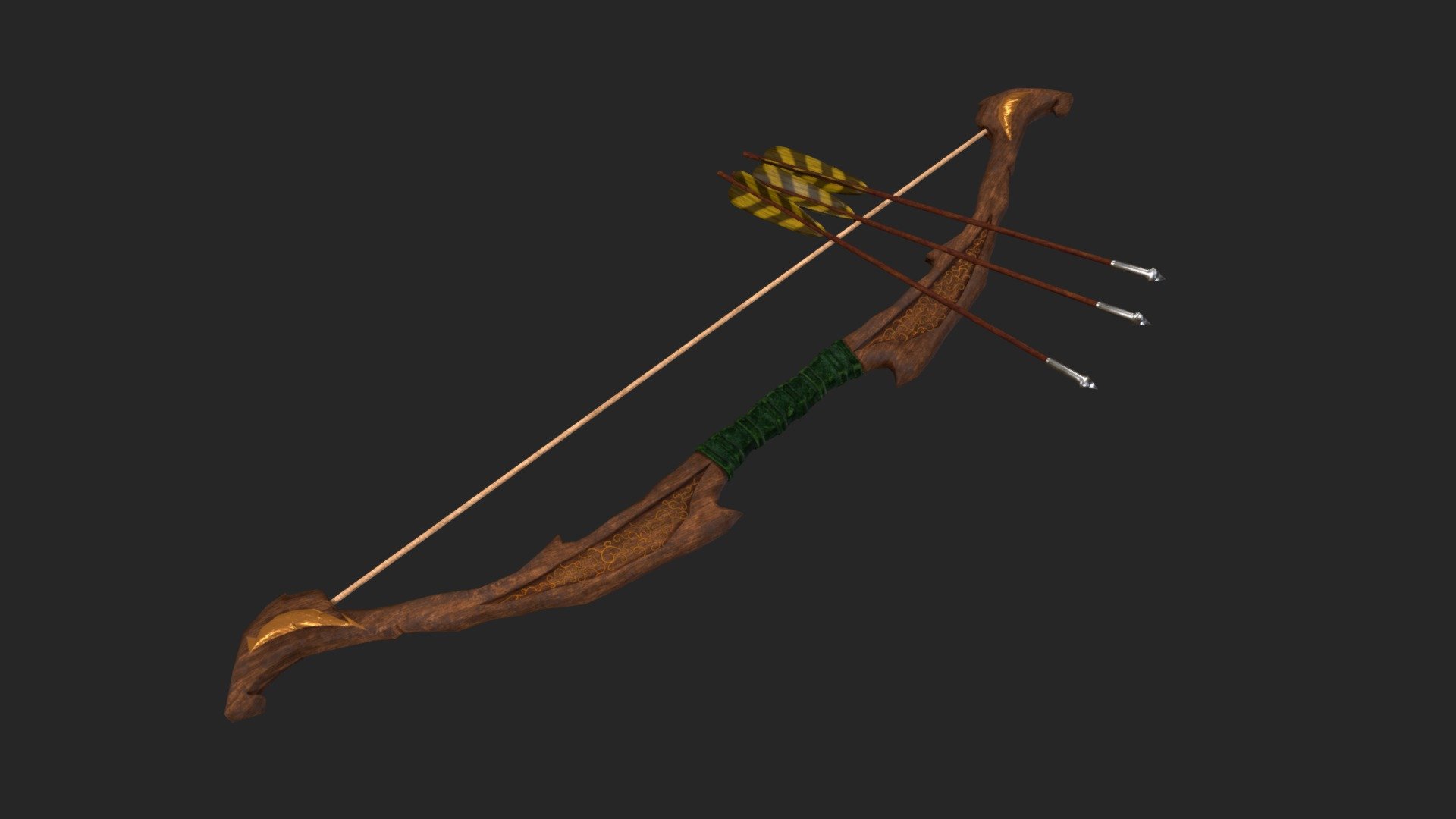 Bow and Arrow - 3D model by Verena_Schon (@VerenaSchon) [aad5169 ...