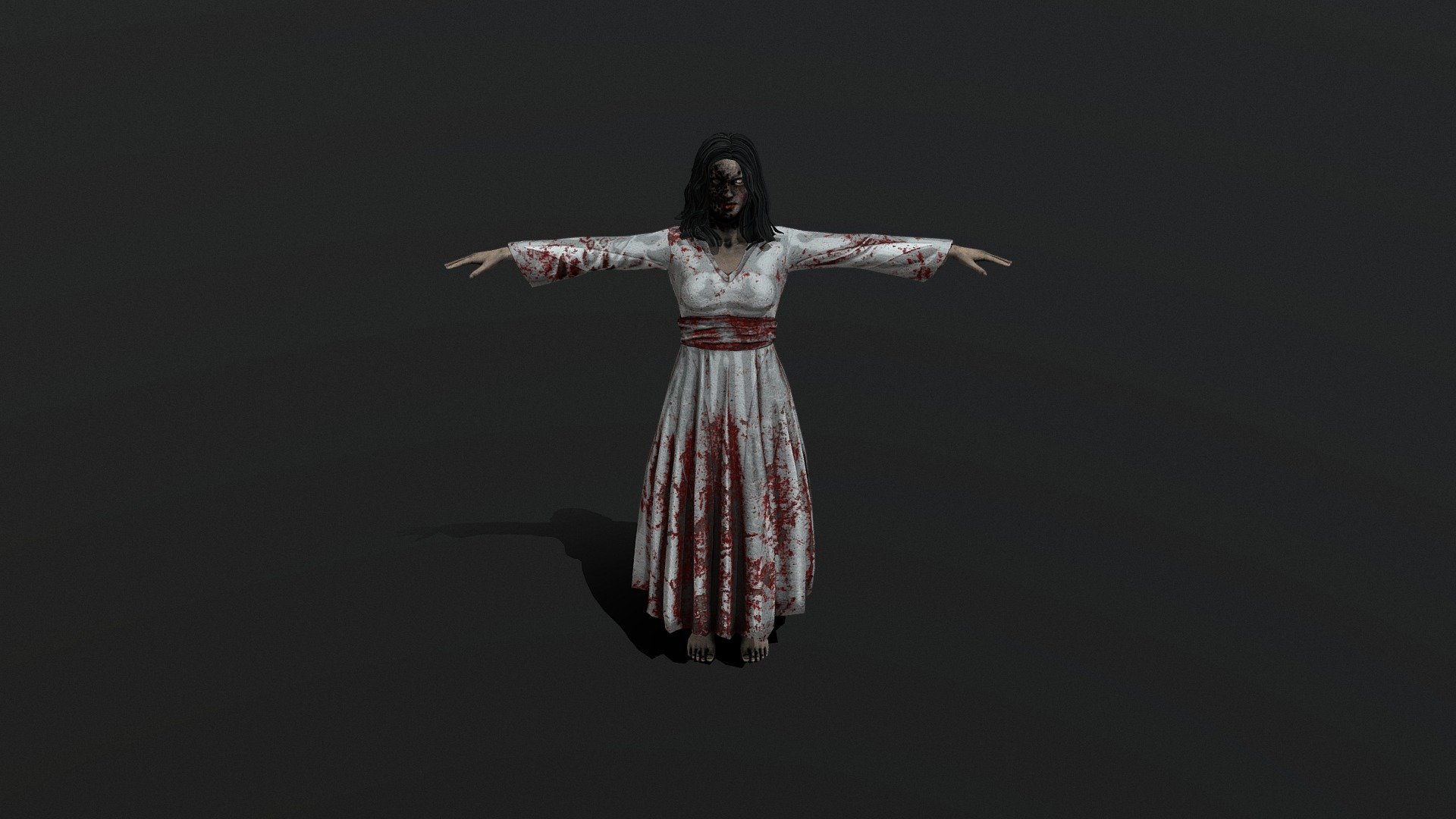 Ghostly Woman - Download Free 3D model by lucadelux8 [aadad44] - Sketchfab