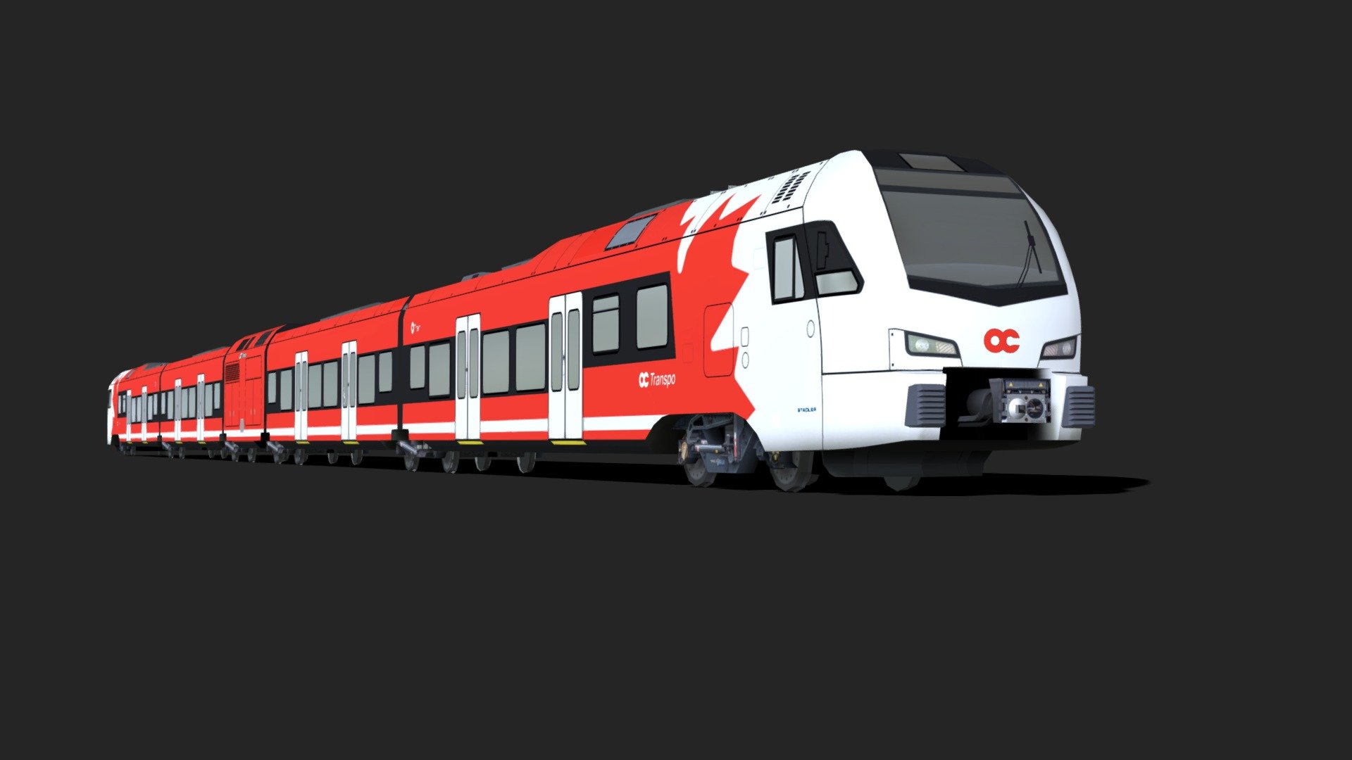STADLER FLIRT3 - OC Transpo - Buy Royalty Free 3D model by REV0 (@R3V0 ...