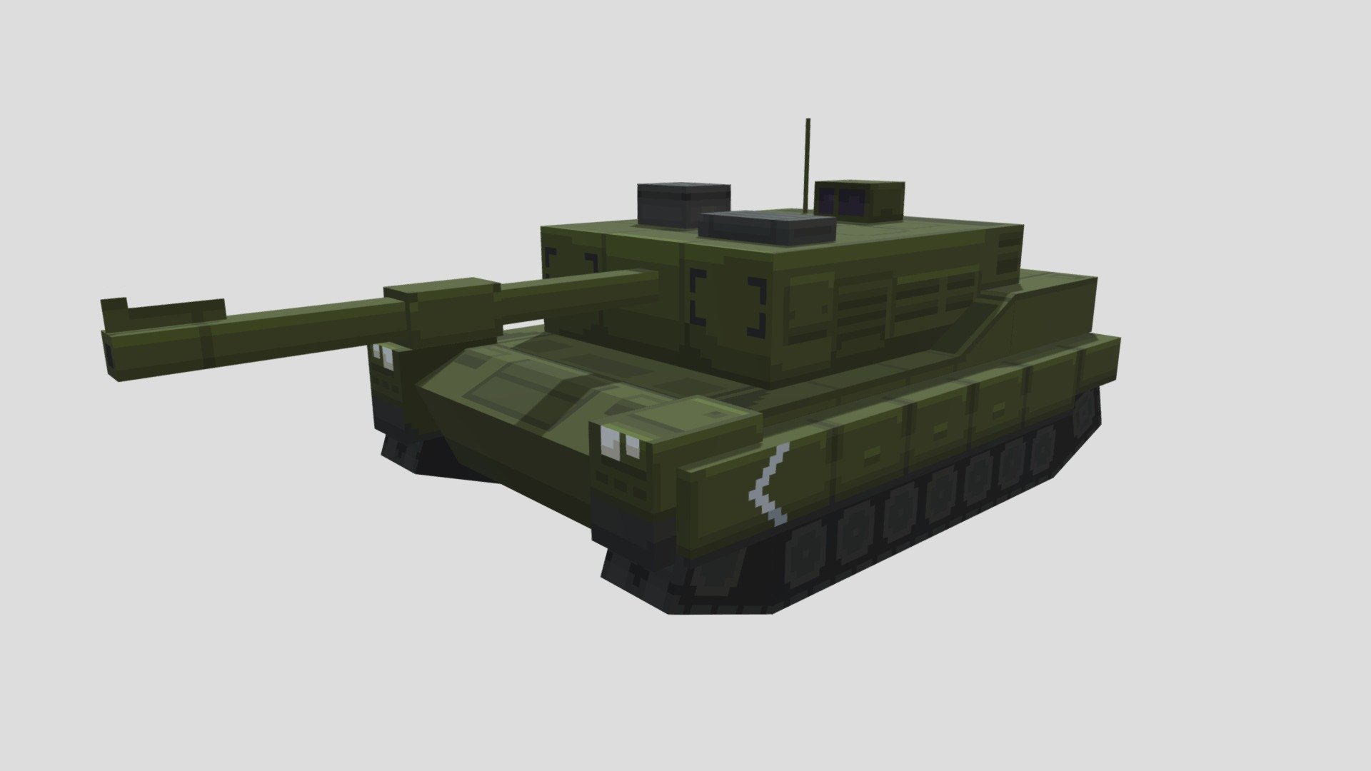 Minecraft Battle Tank - 3D model by sicksnipes [aadeb61] - Sketchfab