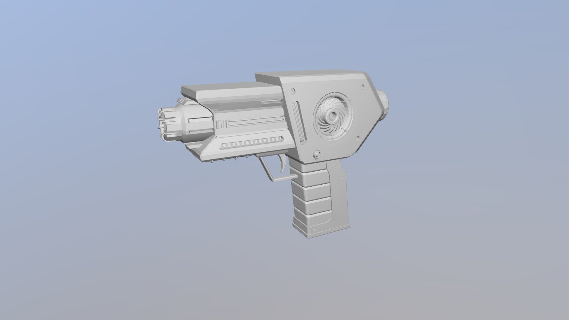 High Poly Sci-Fi Gun - 3D model by nitinchowdry96 [aae0929] - Sketchfab