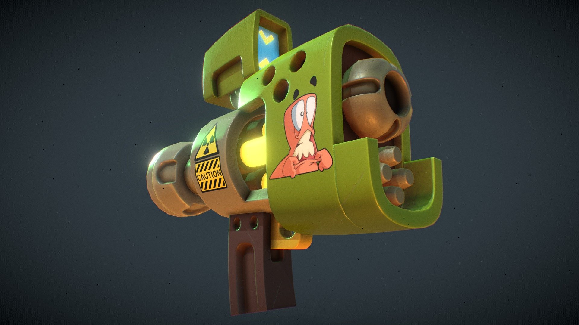 Worms Plasma Gun - 3D model by Sir Erdees (@sirerdees) [aae20f8 ...