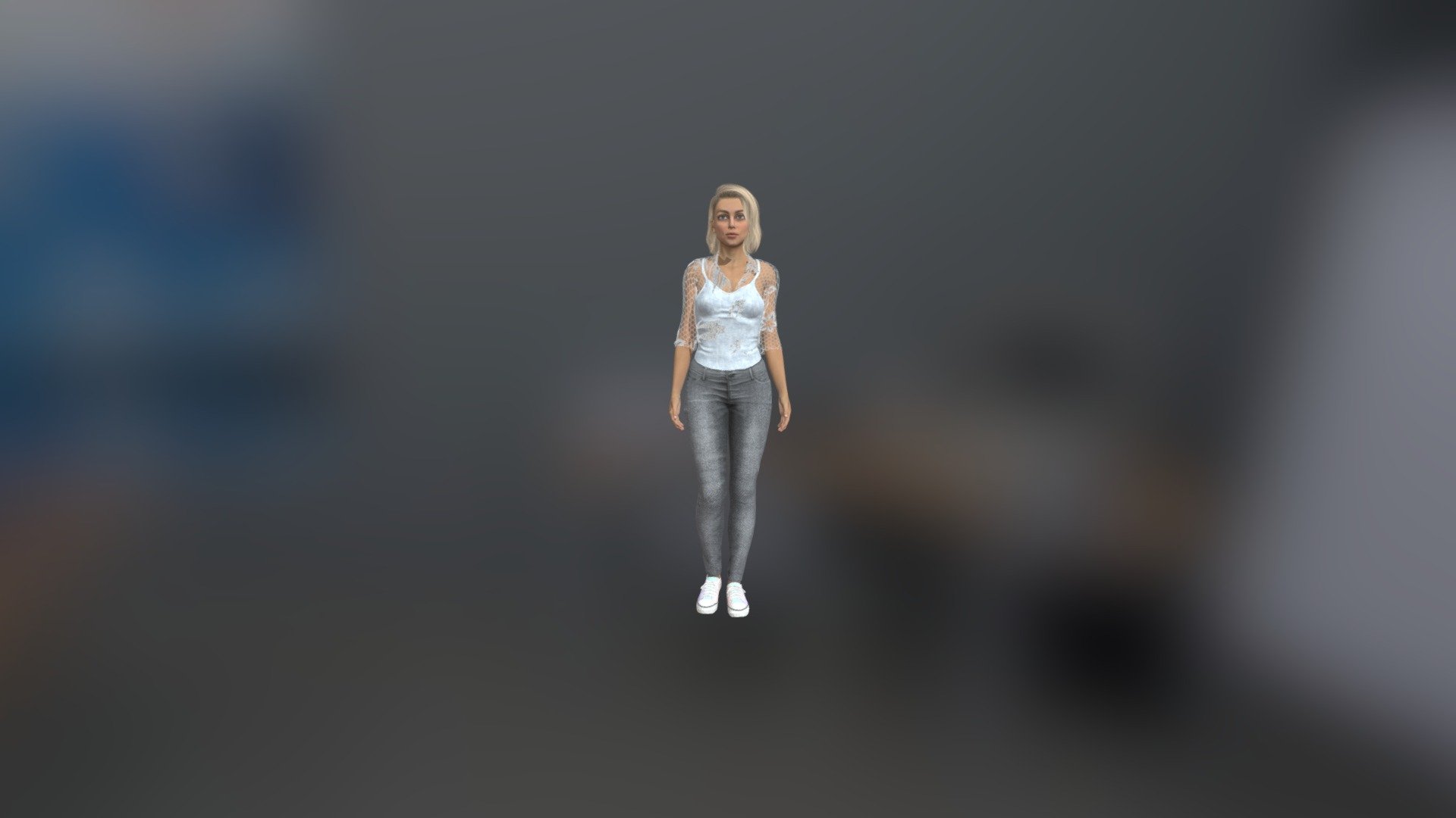 Female character. Animated - 3D model by NataljaArtNl (@Natalja1007 ...