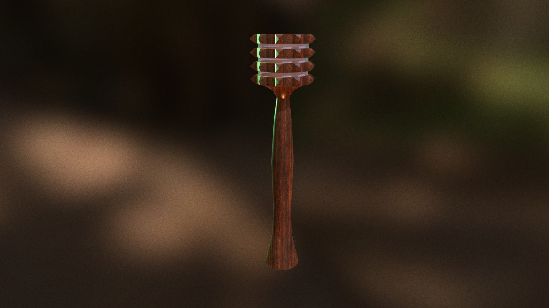 Spiky Wooden Torch - Download Free 3D model by Michinata [aae4812 ...