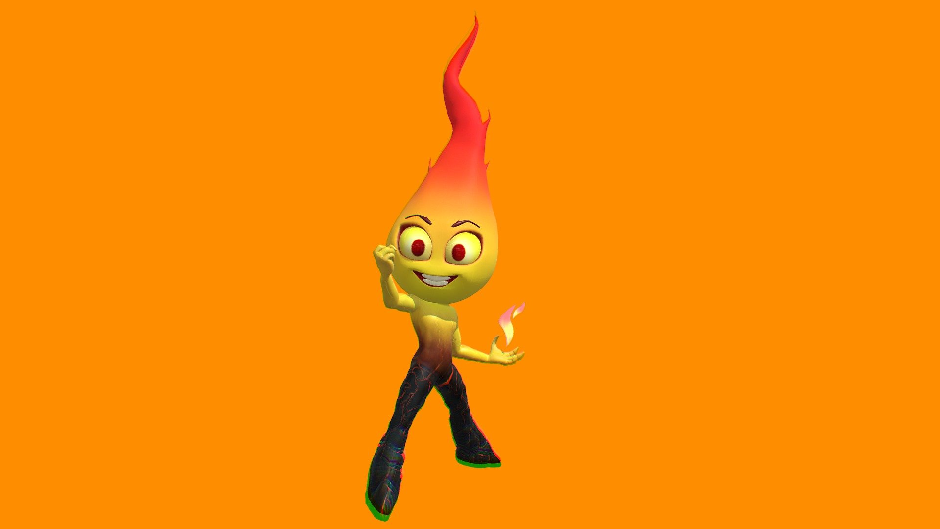 Milli- Fire Character - Download Free 3D model by ArtStudio640 ...