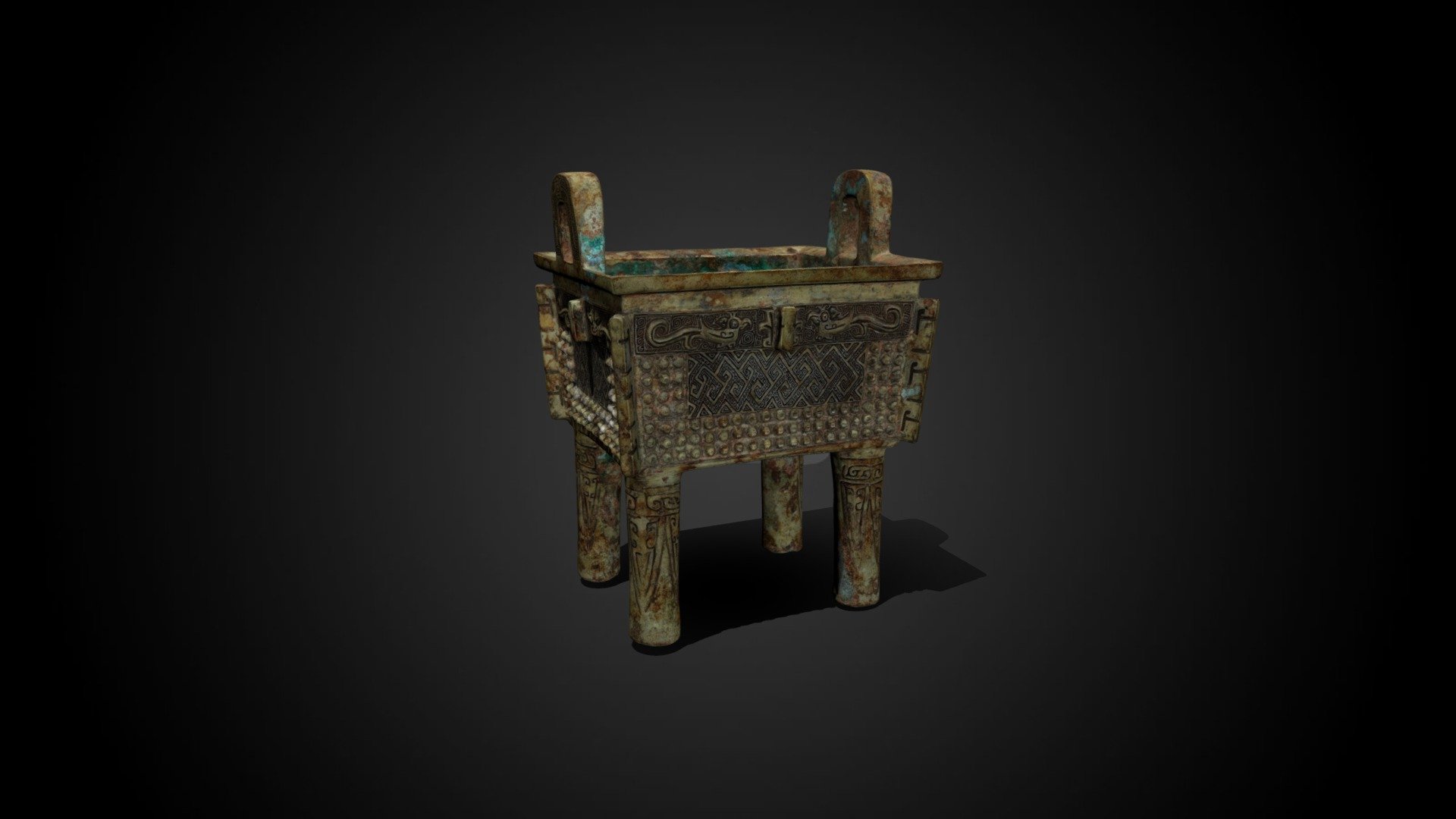 Fangding (Chinese food vessel) - Download Free 3D model by Minneapolis ...
