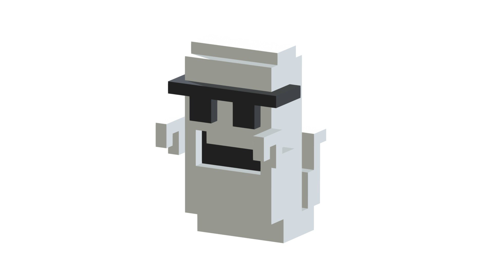 Ghost 3D Voxel - Download Free 3D model by iambit [aae7851] - Sketchfab