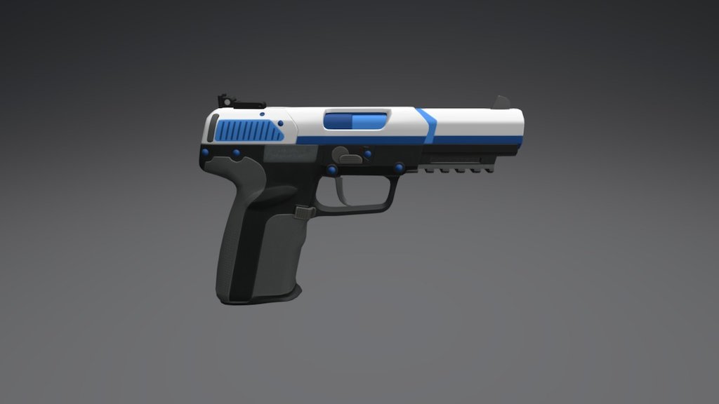Five-Seven | Blue Shell - 3D model by icegoogles [aae7f46] - Sketchfab