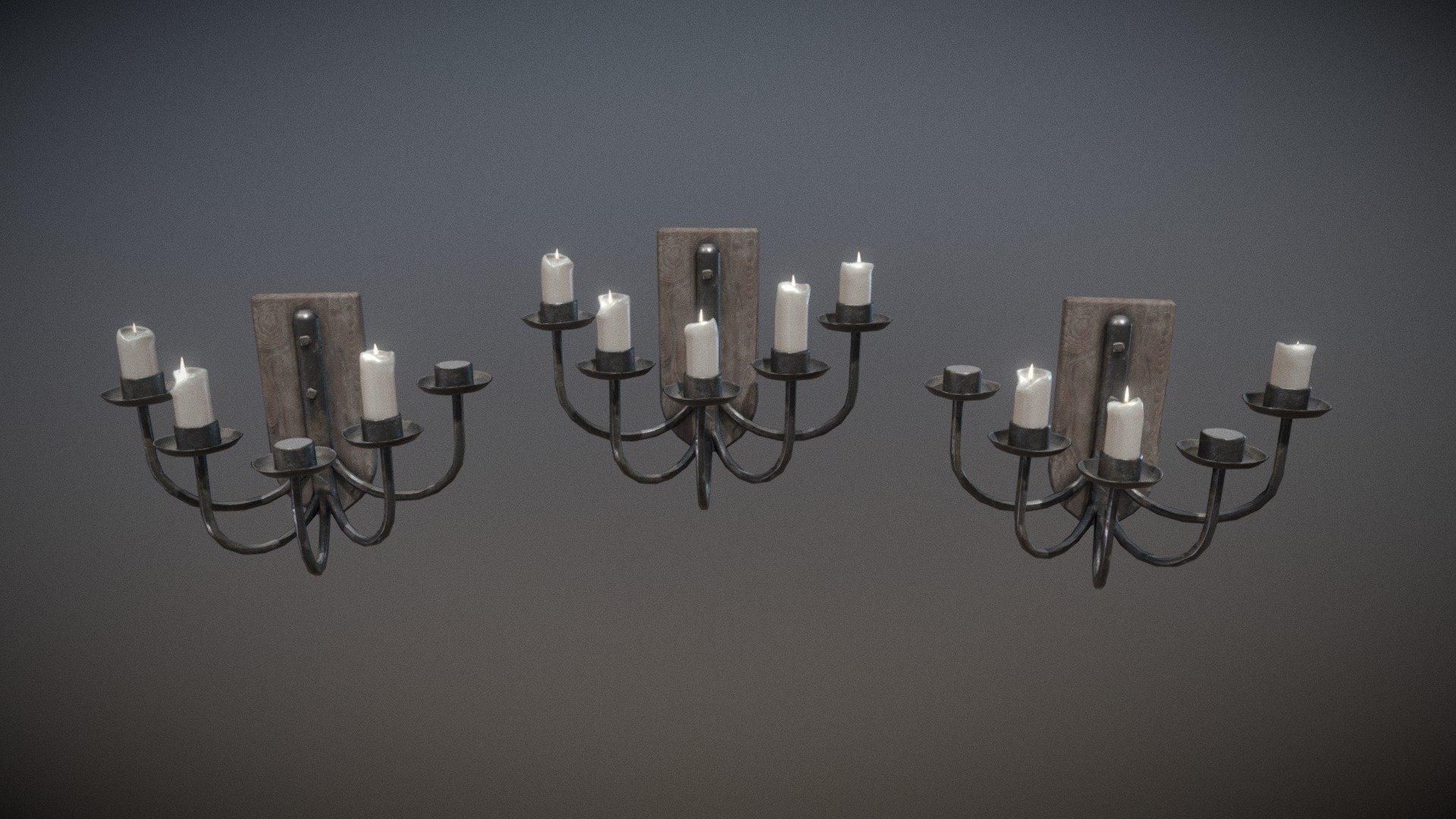 Set of Wall Chandeliers - Buy Royalty Free 3D model by inedible.red ...