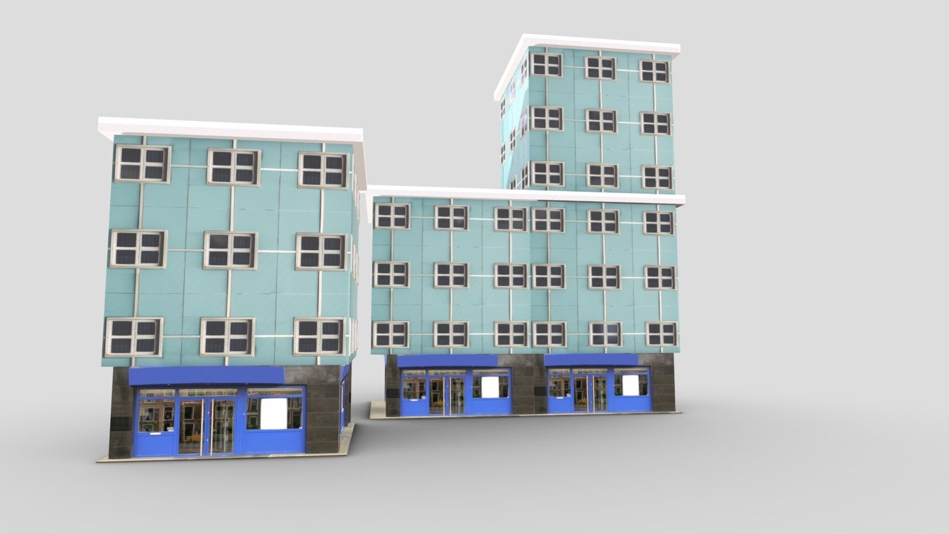 BUILDING BLUE - Download Free 3D model by khalid (@khalid110) [aaec64e ...