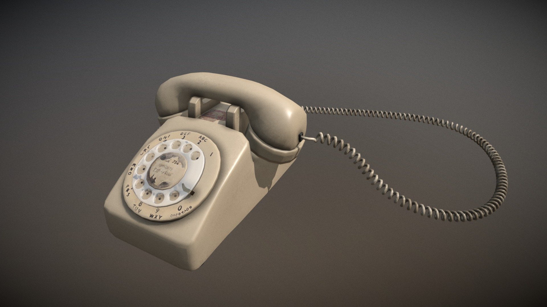 telephone - 3D model by Lea_villeneuve [aaed715] - Sketchfab