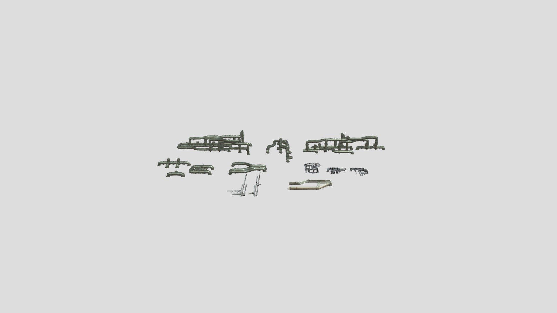 Metal Pipes Pack Final - 3D model by neeraj901520 [aaee662] - Sketchfab