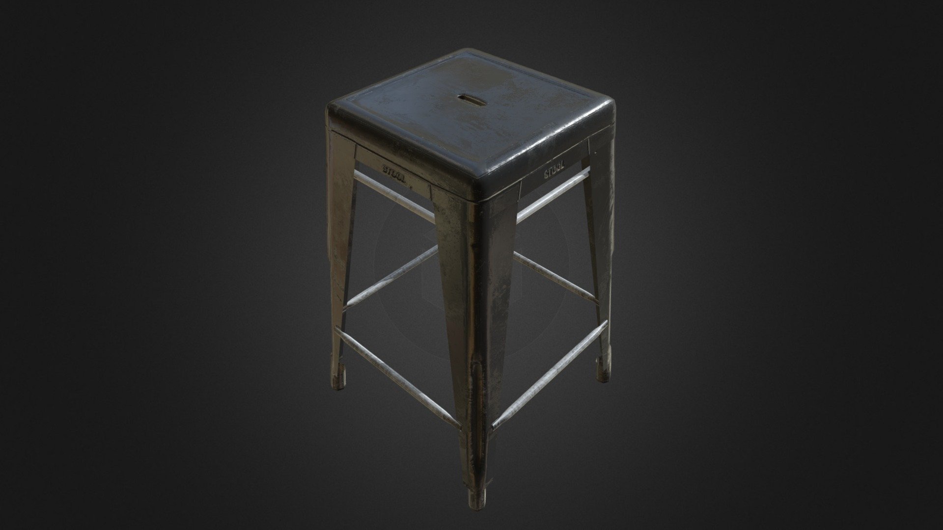 Industrial Stool - Download Free 3D model by alexworkflows [aaeebbd ...