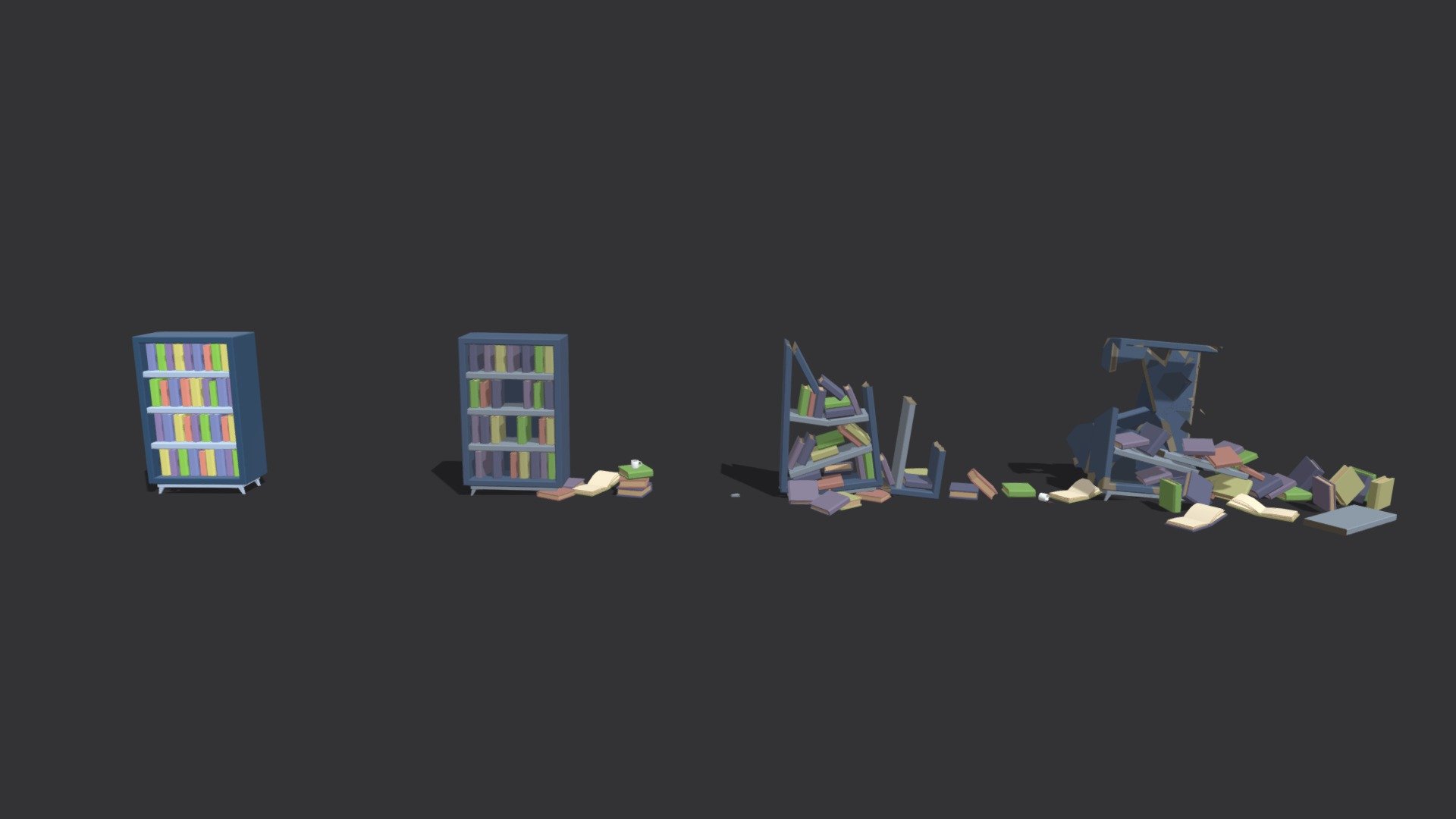Bookshelf Draft - Download Free 3D model by MD (@turbomalay) [aaf0350 ...