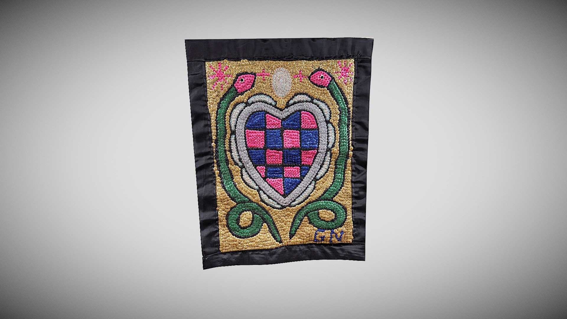 Haitian drapo (ritual flag 3) - Download Free 3D model by Boston ...