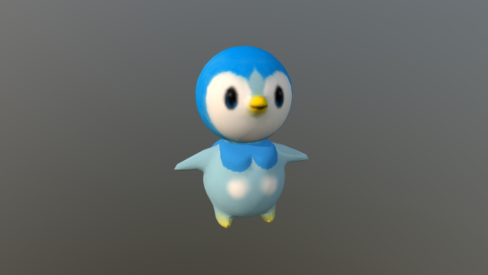 Piplup - 3D model by FatimaPoiares [aaf133b] - Sketchfab