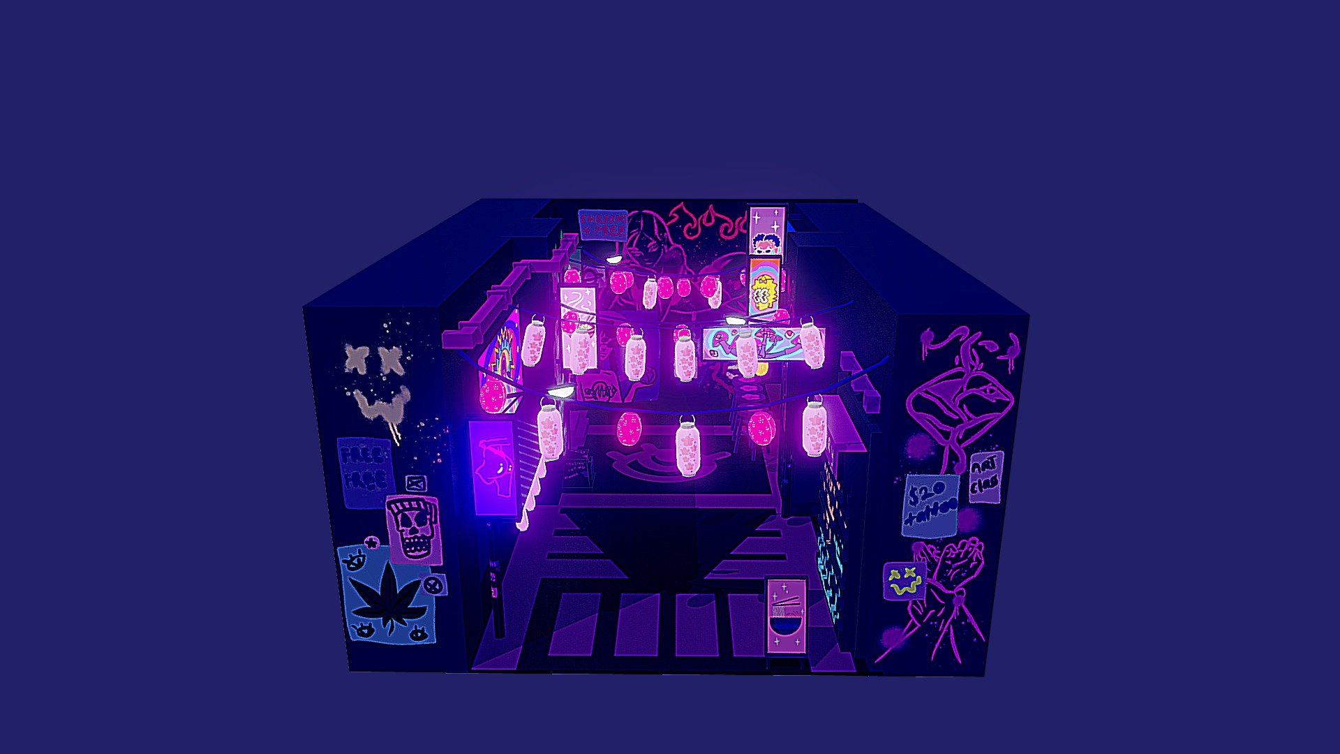 Psychedelic Vision - 3D model by sripratha.iyer [aaf16c4] - Sketchfab