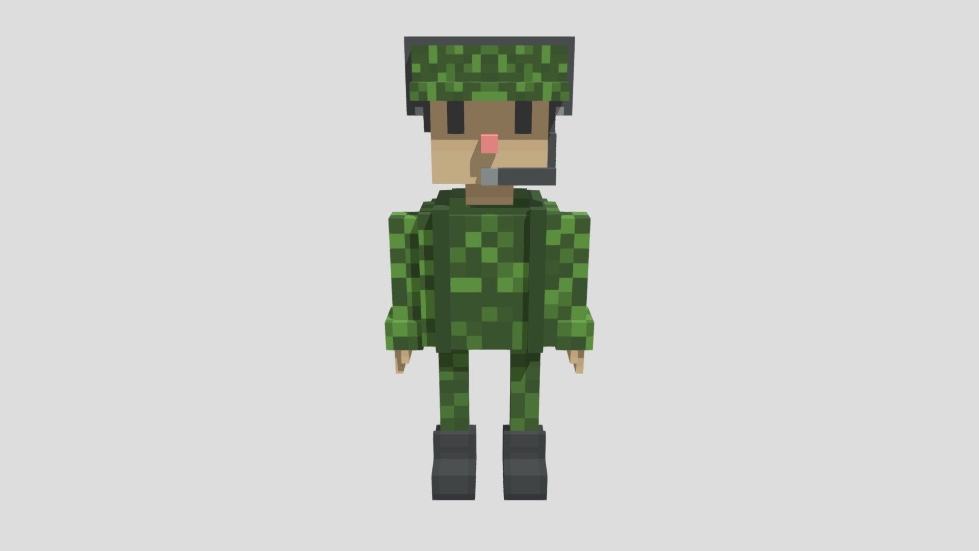 Voxel Soldier - 3D model by xHero [aaf180b] - Sketchfab