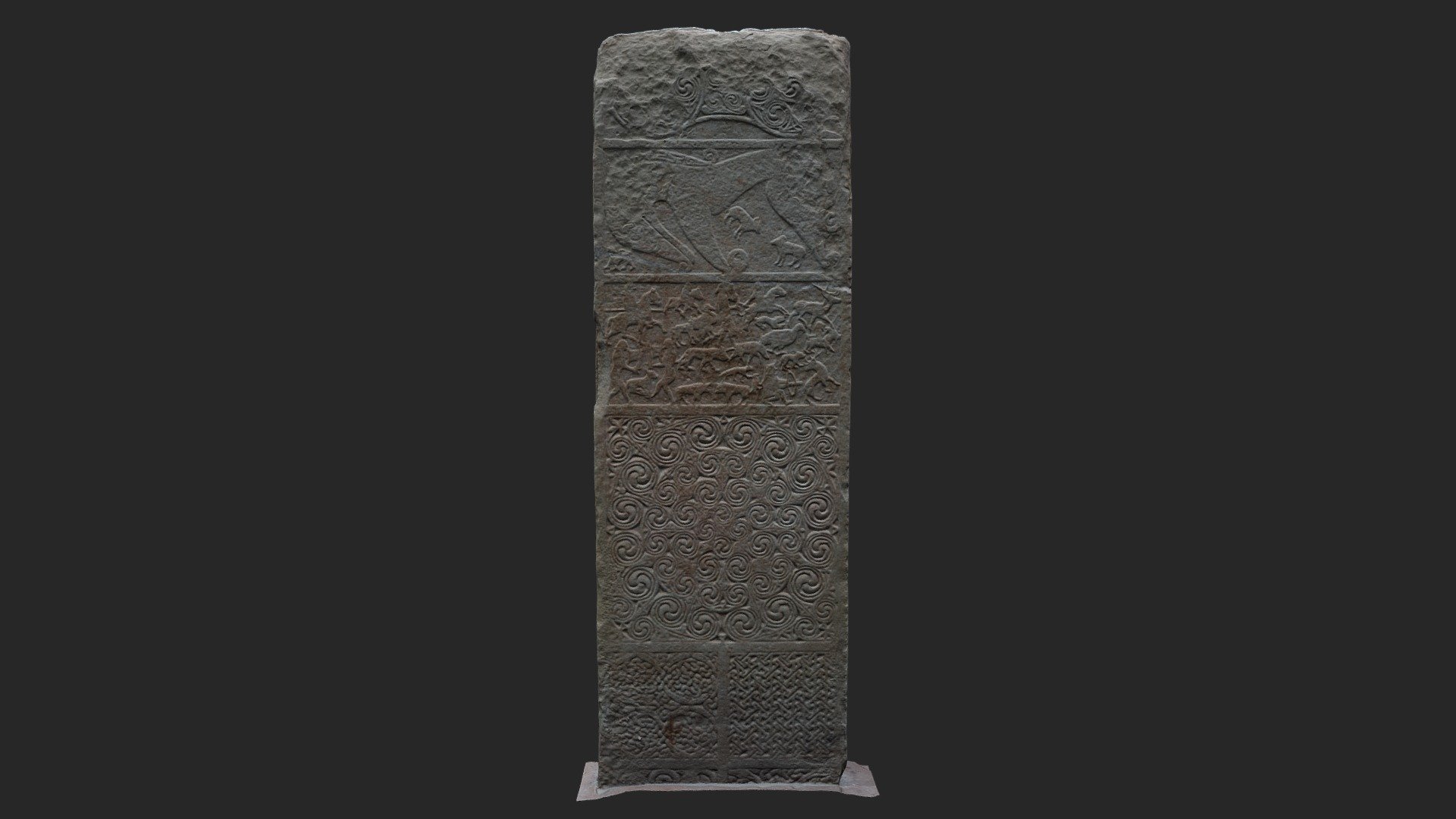 Shandwick Stone or Clach a' Charridh - 3D model by hfenton [aaf2f49 ...