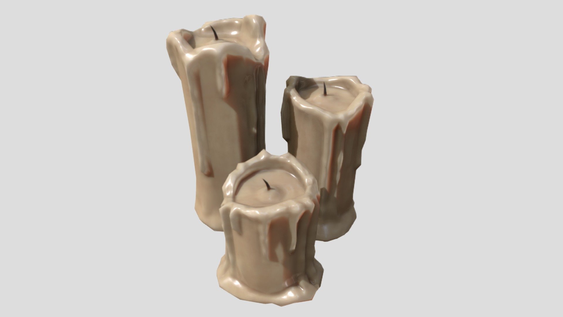 Candles - Download Free 3D model by Busy Bat (@BusyBat) [aaf3770 ...